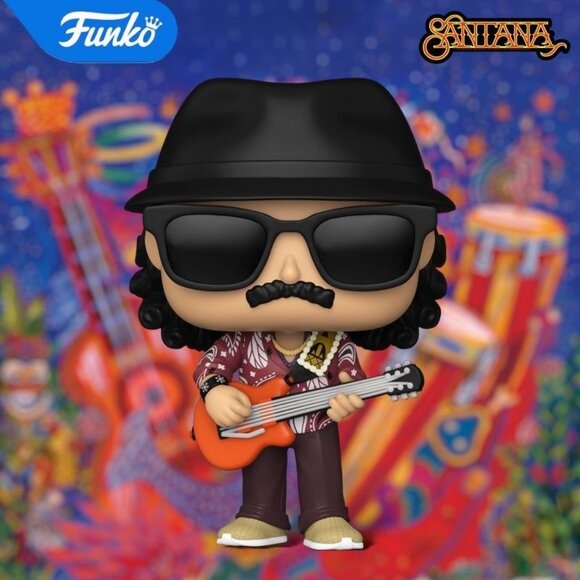 Funko | Toys | Funko Pop Rocks Carlos Santana With Guitar Figure 49 ...